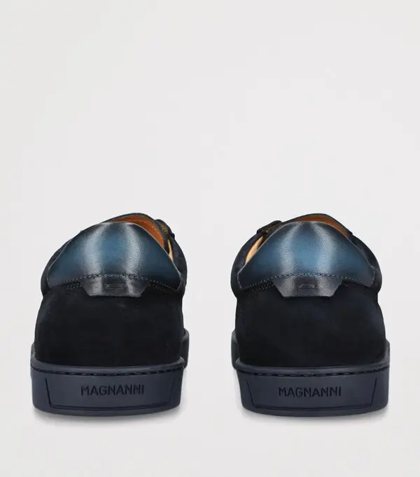 Magnanni Leather Slip-on Sneakers - Navy