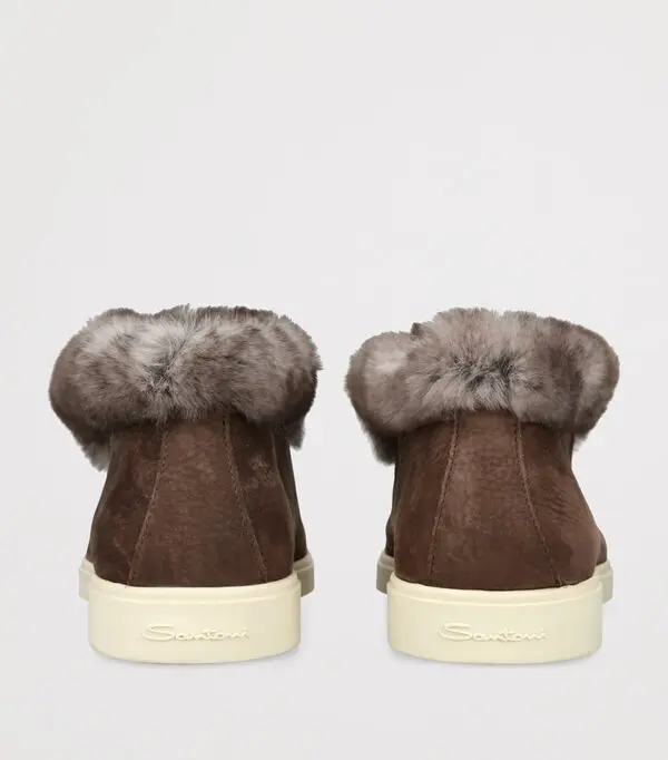 Santoni Suede Ankle Boots