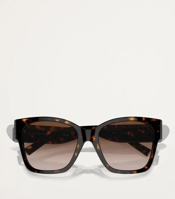 Tiffany & Co. Acetate Oversized Square Sunglasses - Brown