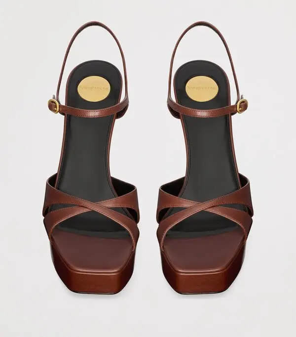 Saint Laurent Debbie Platform Sandals 85