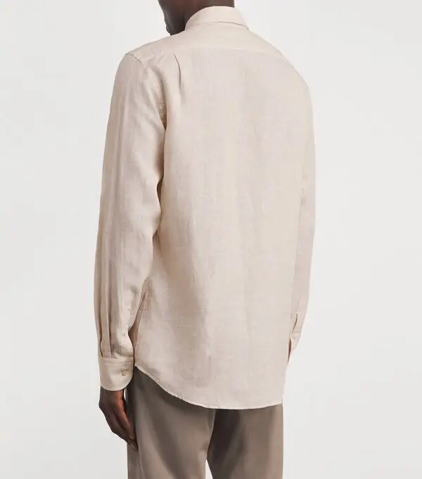 Paul & Shark Linen Stripe Shirt - Beige