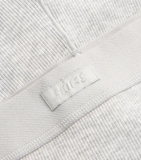 SKIMS Stretch-cotton Ribbed Boxer Shorts