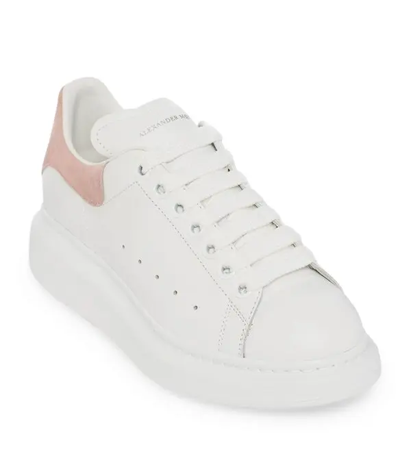 Alexander McQueen Leather Oversized Sneakers - White