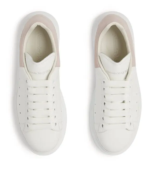 Alexander McQueen Leather Oversized Sneakers - White
