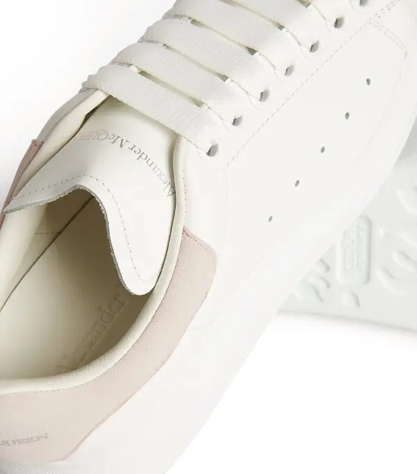 Alexander McQueen Leather Oversized Sneakers - White