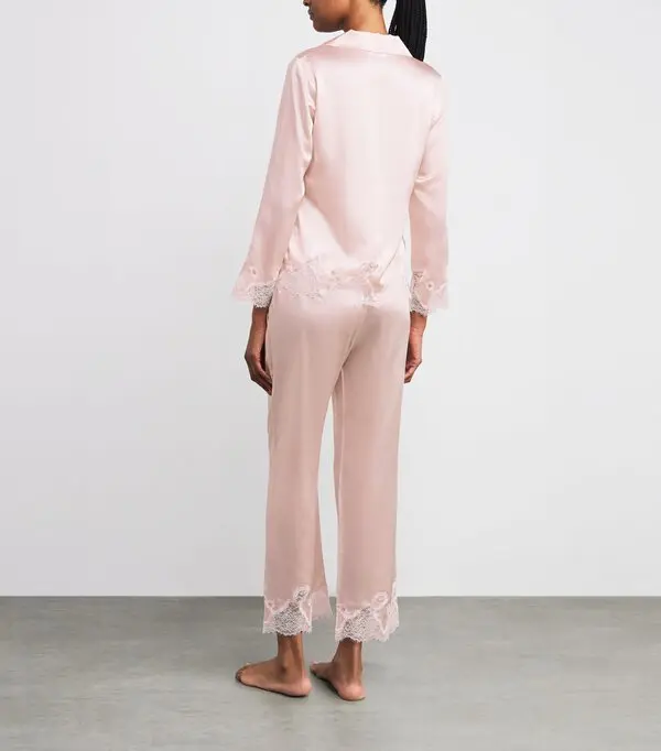 MANITO Silk Lace-trim Luella Pyjama Set