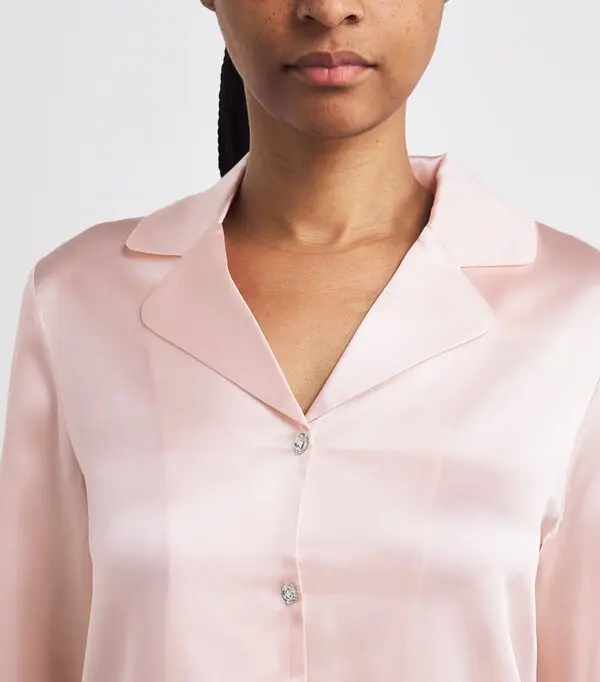 MANITO Silk Lace-trim Luella Pyjama Set