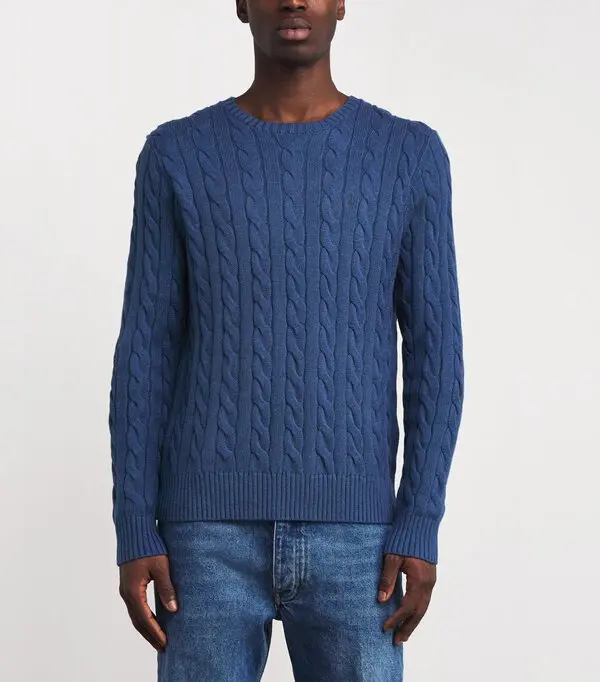 Polo Ralph Lauren Cotton Cable-knit Sweater - Navy