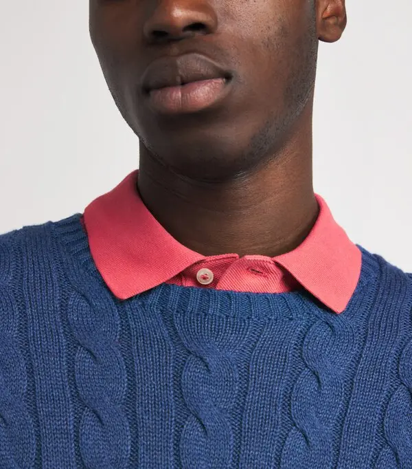 Polo Ralph Lauren Cotton Cable-knit Sweater - Navy
