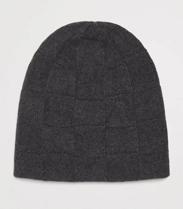 Giorgio Armani Cashmere Patchwork Beanie