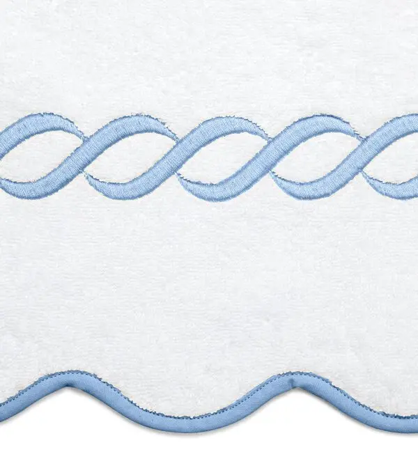 PRATESI Cotton Treccia Bath Sheet - Blue