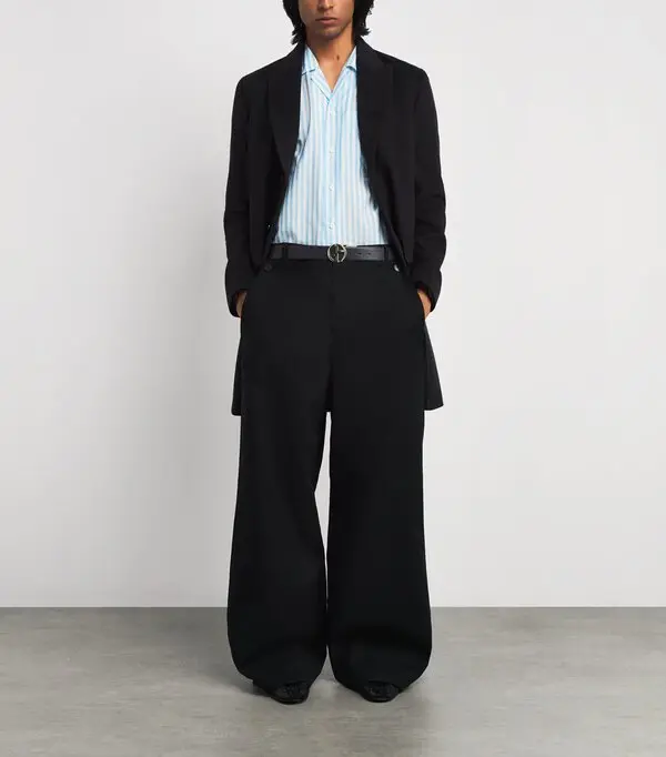 Isaia Cotton-linen Stripe Shirt