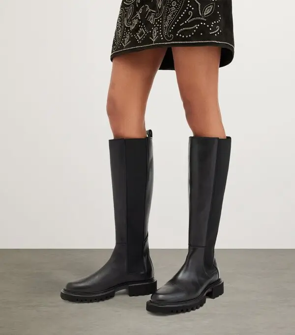 ALLSAINTS Leather Maeve Knee-high Boots