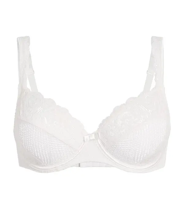 Maison Lejaby Lace Gaby Underwired Bra - White