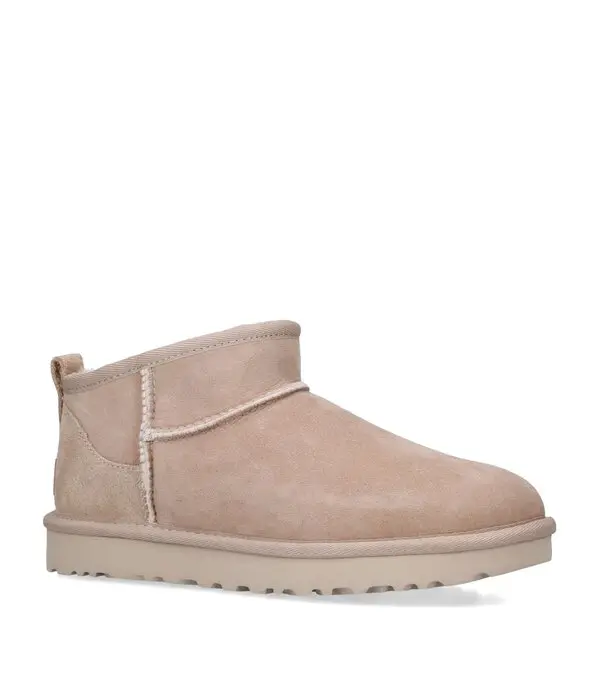 UGG Suede Ultra Mini Boots - Beige