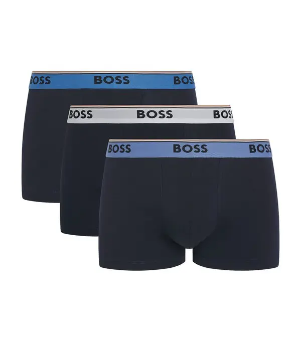 BOSS Stretch-cotton Power Trunks - Black