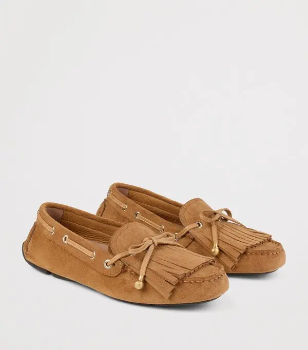JIMMY CHOO Manon Flat Loafers - Beige