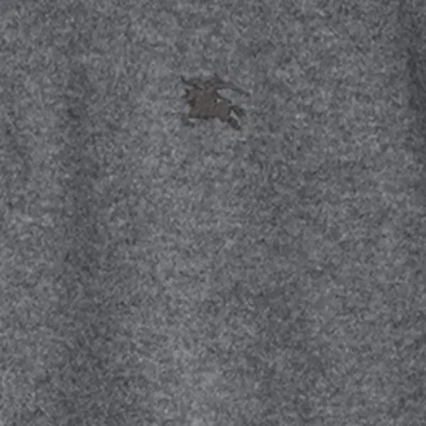 Burberry Cashmere-blend Quarter-zip Slim Sweater - Grey