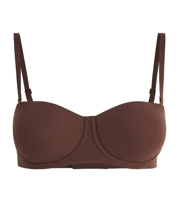 SKIMS Fits Everybody Strapless Bra - Brown