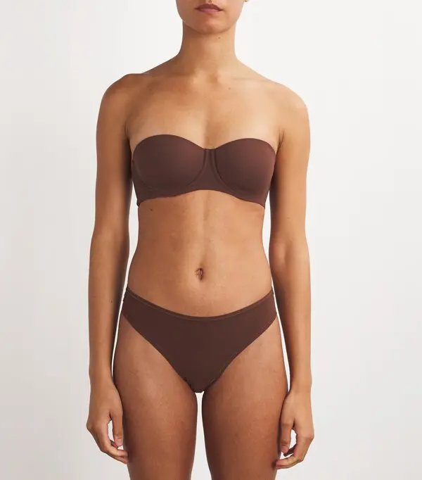 SKIMS Fits Everybody Strapless Bra - Brown