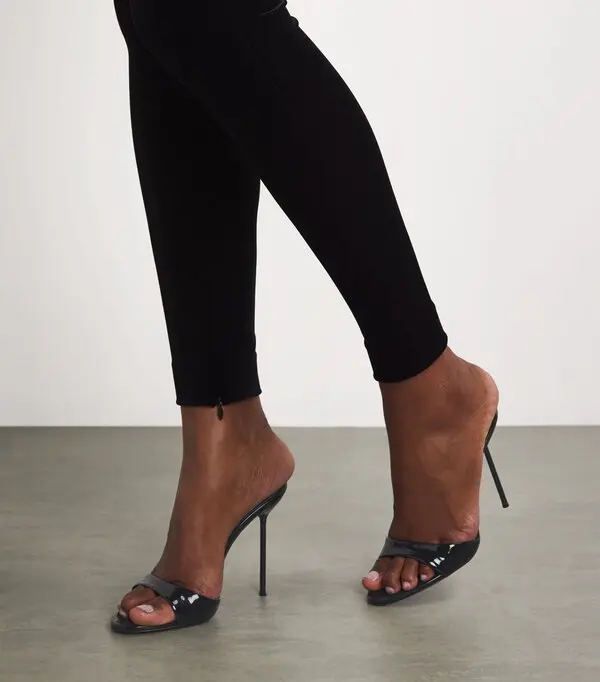 Paris Texas Lidia 105 Patent Leather Mules - Black