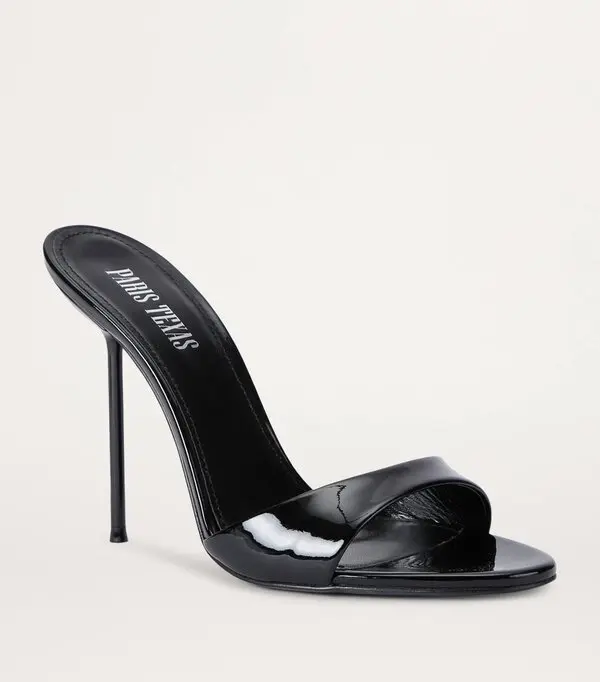 Paris Texas Lidia 105 Patent Leather Mules - Black