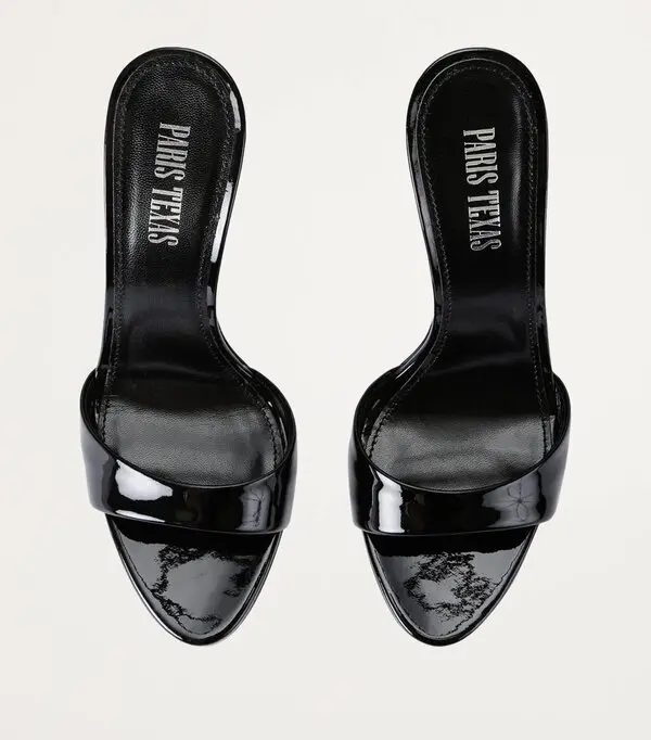 Paris Texas Lidia 105 Patent Leather Mules - Black