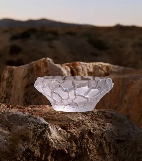 Lalique Crystal Caldera Bowl - Clear