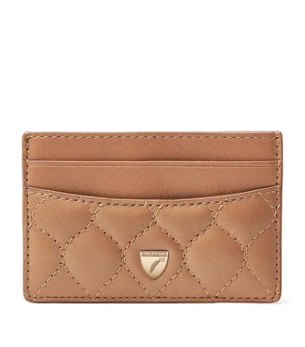 ASPINAL OF LONDON Leather Slim Card Holder - Neutral