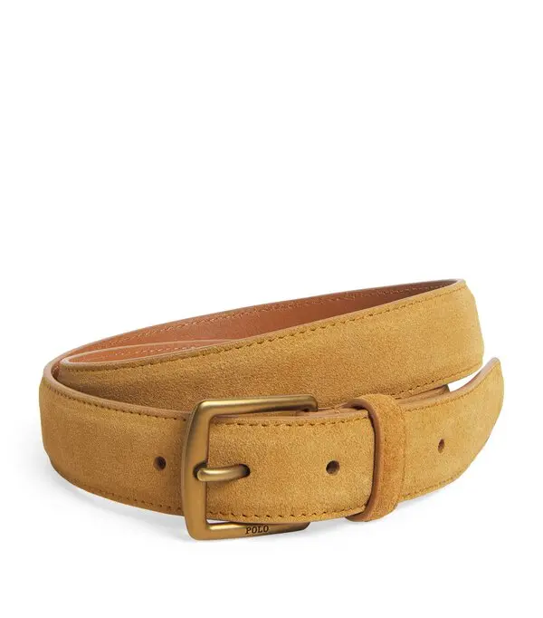 Polo Ralph Lauren Suede Buckle Belt - Beige
