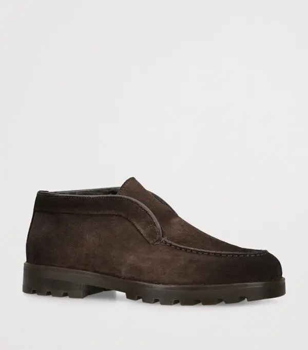 Santoni Suede Detroit Desert Boots