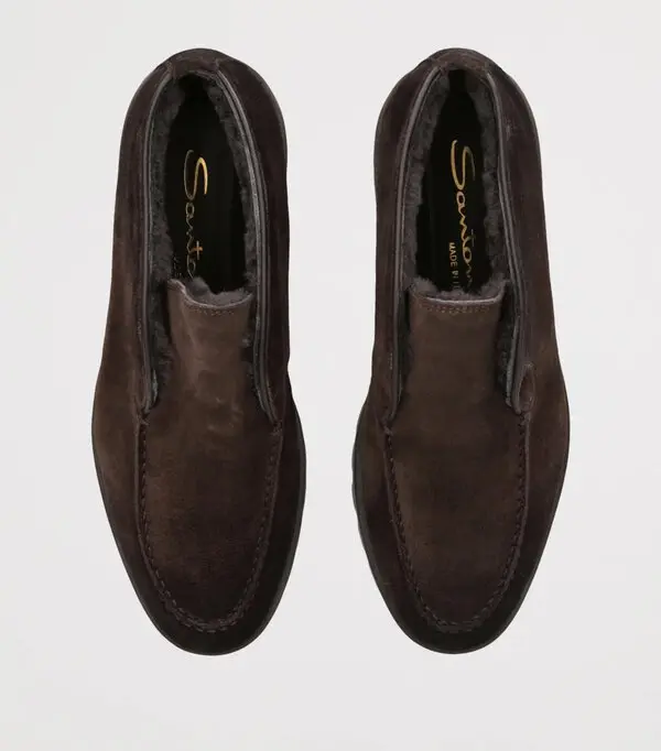 Santoni Suede Detroit Desert Boots