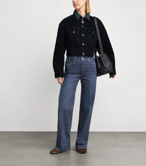 Paige Sasha High-rise Straight Jeans - Blue