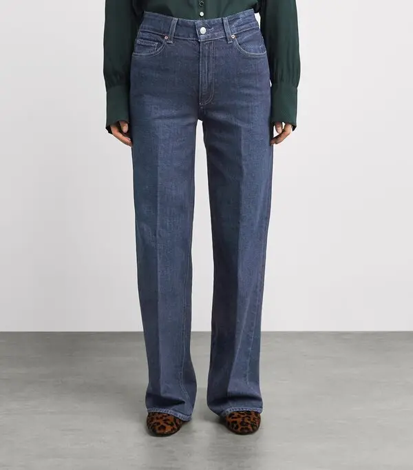 Paige Sasha High-rise Straight Jeans - Blue