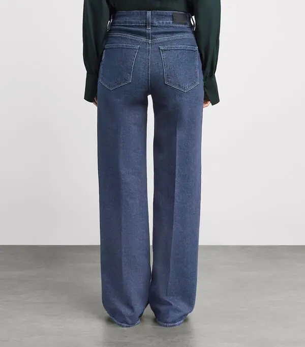 Paige Sasha High-rise Straight Jeans - Blue