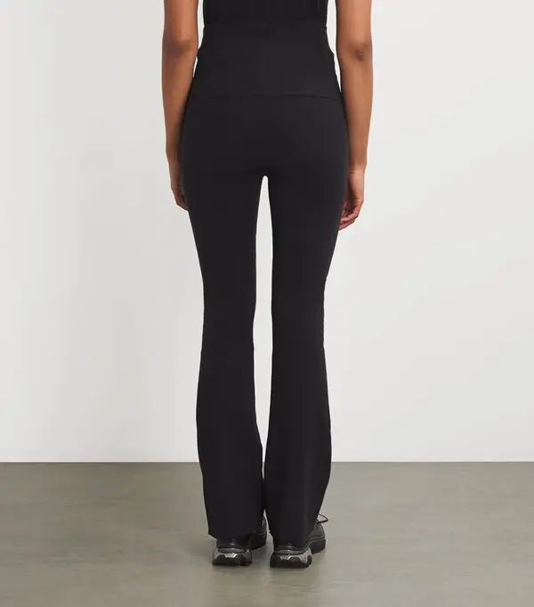 SKIMS Cotton Jersey Foldover Trousers - Black