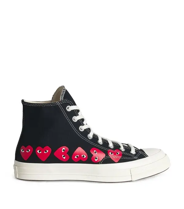 Play Comme Des Garcon X Converse Heart Chuck Taylor All Star '70 High-top Sneakers - Black