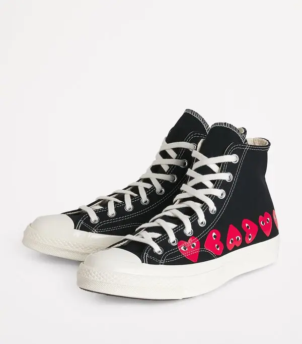 Play Comme Des Garcon X Converse Heart Chuck Taylor All Star '70 High-top Sneakers - Black
