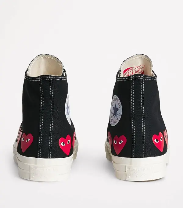 Play Comme Des Garcon X Converse Heart Chuck Taylor All Star '70 High-top Sneakers - Black