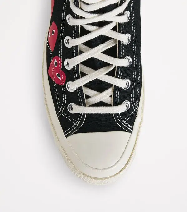 Play Comme Des Garcon X Converse Heart Chuck Taylor All Star '70 High-top Sneakers - Black