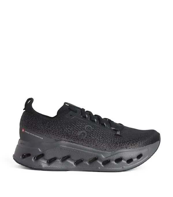 On Cloudsurfer Max Lace Up Sneakers - Black