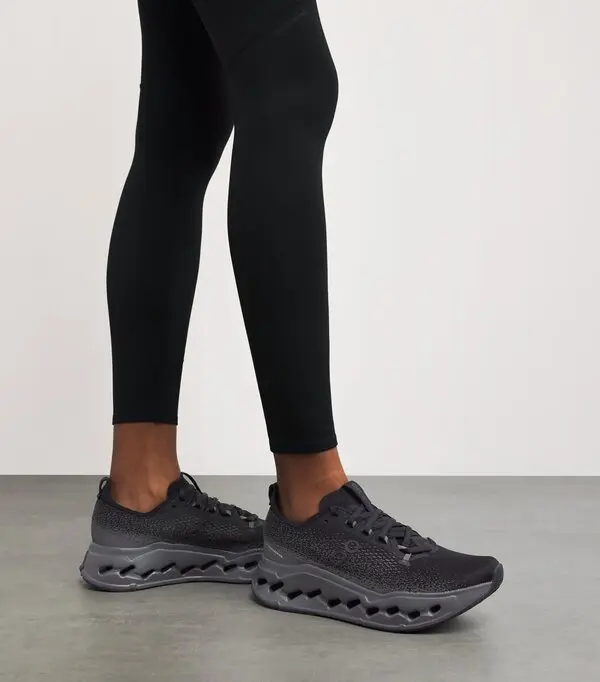 On Cloudsurfer Max Lace Up Sneakers - Black