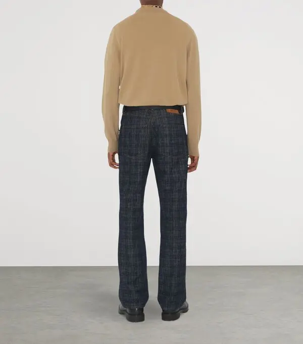 Burberry Cashmere-blend Slim Sweater - Beige