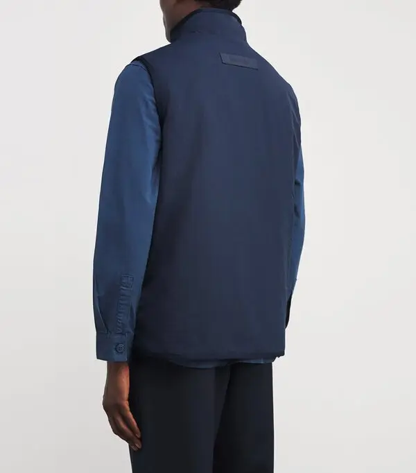Barbour Reversible Fleece Gilet - Navy