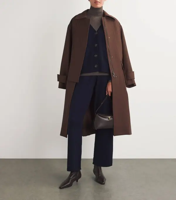 Harrods Cashmere Boxy Cardigan - Navy