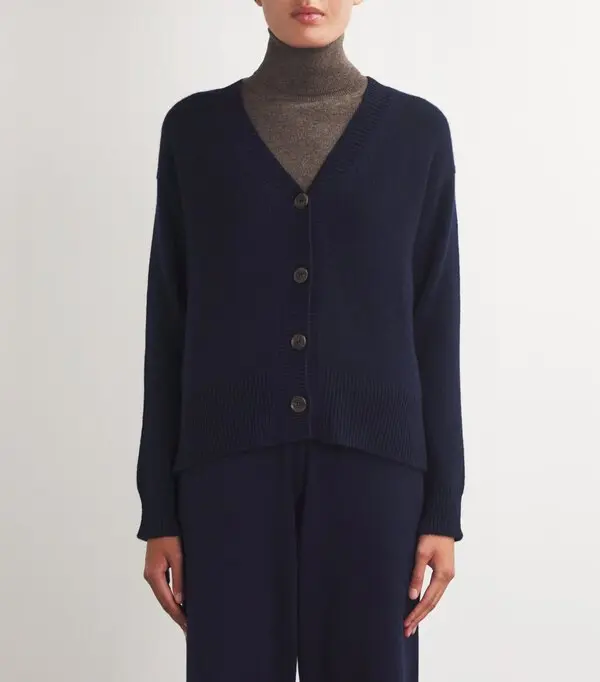 Harrods Cashmere Boxy Cardigan - Navy