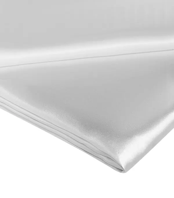 Gingerlily Silk Super King Flat Sheet - White