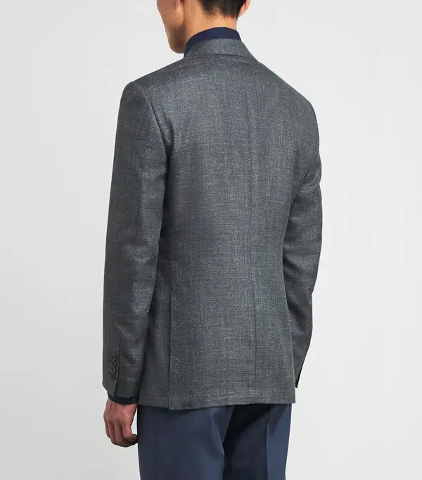 Canali Wool-blend Blazer - Grey