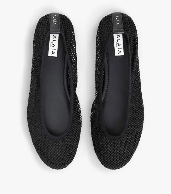 Alaïa Mesh Slip-on Ballet Flats