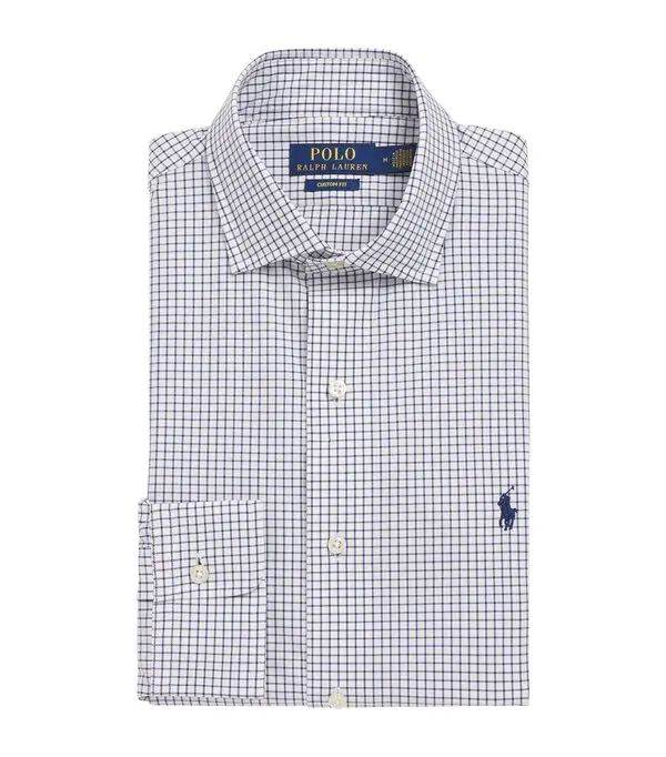Polo Ralph Lauren Cotton Poplin Check Shirt - Navy